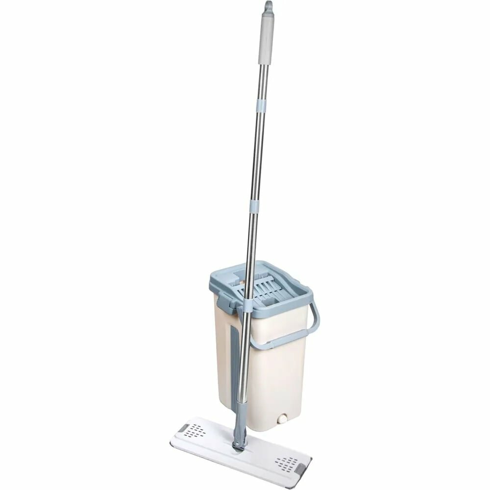 Швабра PERFECTO LINEA с отжимным ведром Scratch Anet, бежевая, 43-022024 ЦЗ-0921726505