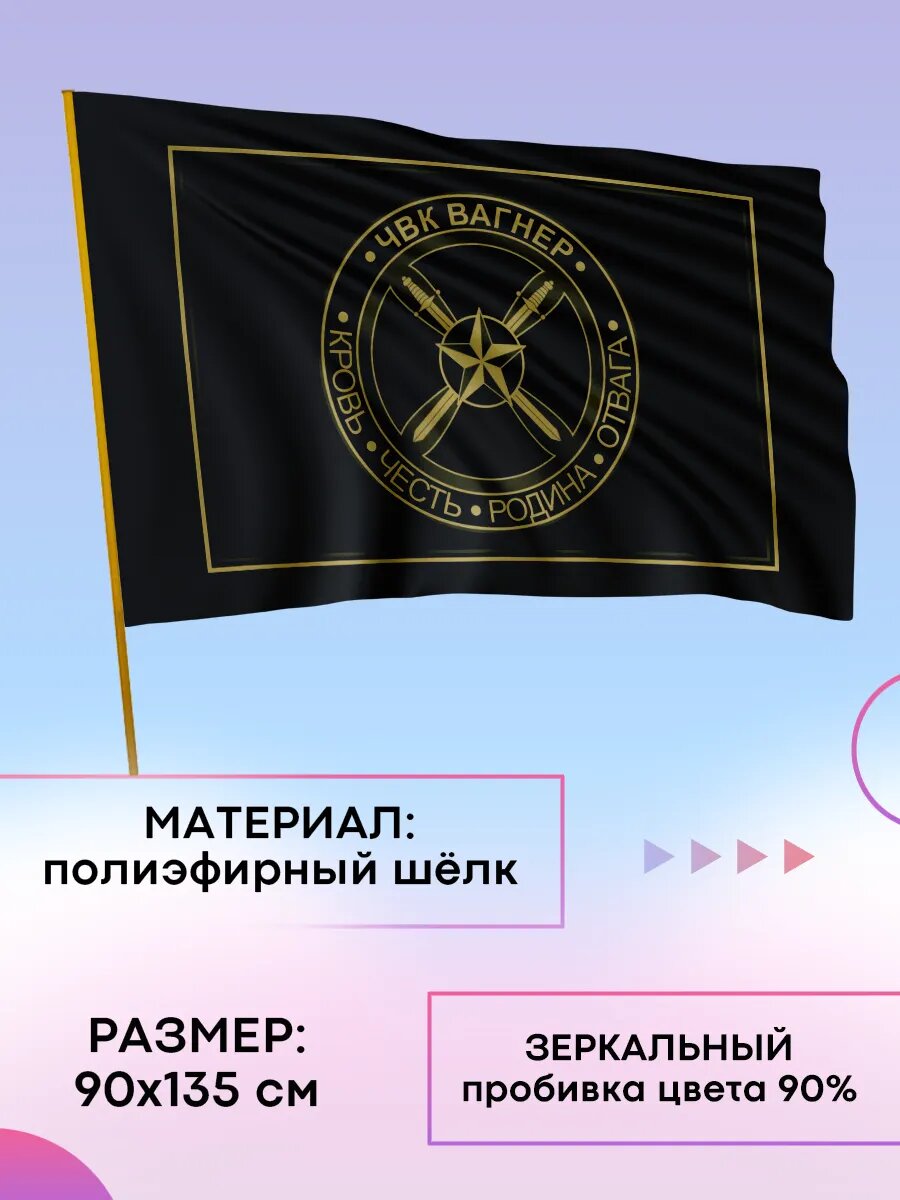 Флаг ЧВК Вагнер