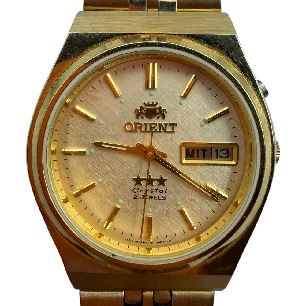 Наручные механические часы с браслетом "3 stars - 469WC4" 1980-2000 гг. Orient, Япония