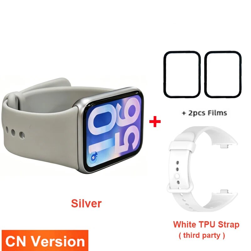 Xiaomi Smart Band 10 Pro Белый, add white strap