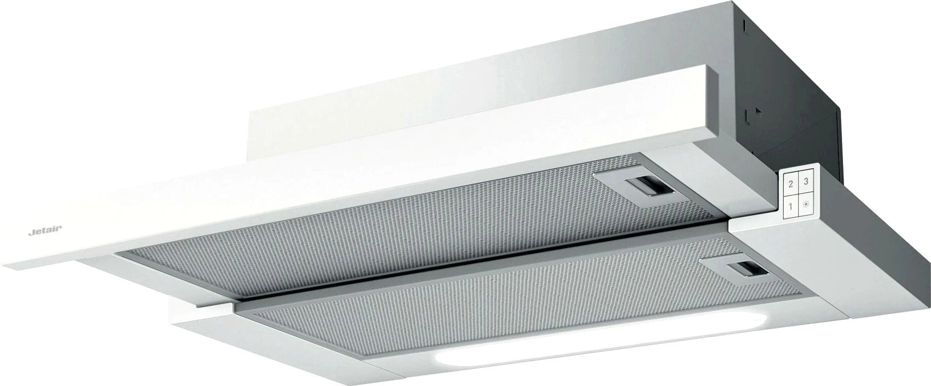 Вытяжка встраиваемая Jet Air Aurora LX/WH/F/60 белый управление: кнопочное (1 мотор)