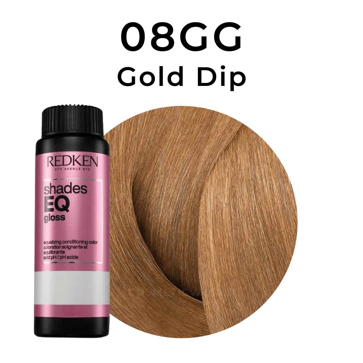 Redken Shades EQ Bonder Inside 08GG - Краска-блеск тонирующая 60 мл