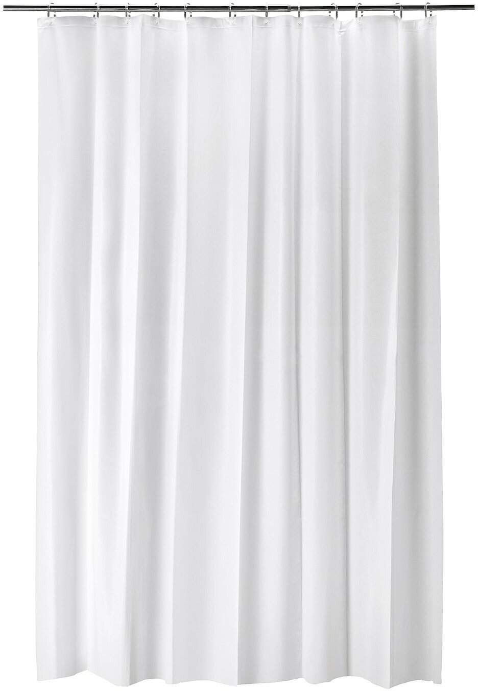 Штора для ванной IKEA Bjarsen, водоотталкивающая, белая 180 см x 200 см