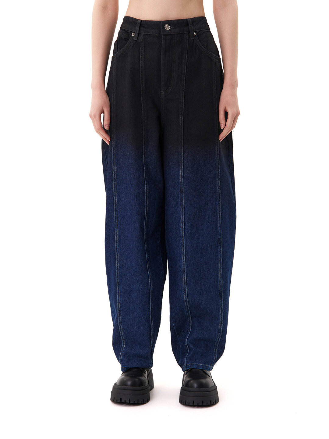 Джинсы бананы ARLIGENT FW23/24, размер L, черно-синий — фото 1