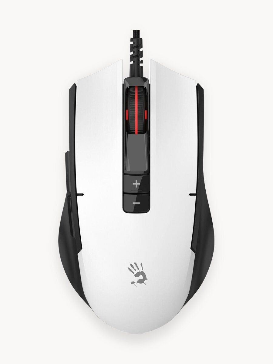 Мышь A4Tech Bloody ES8 белый оптич. 6000dpi USB 7but (ES8 PANDA WHITE)