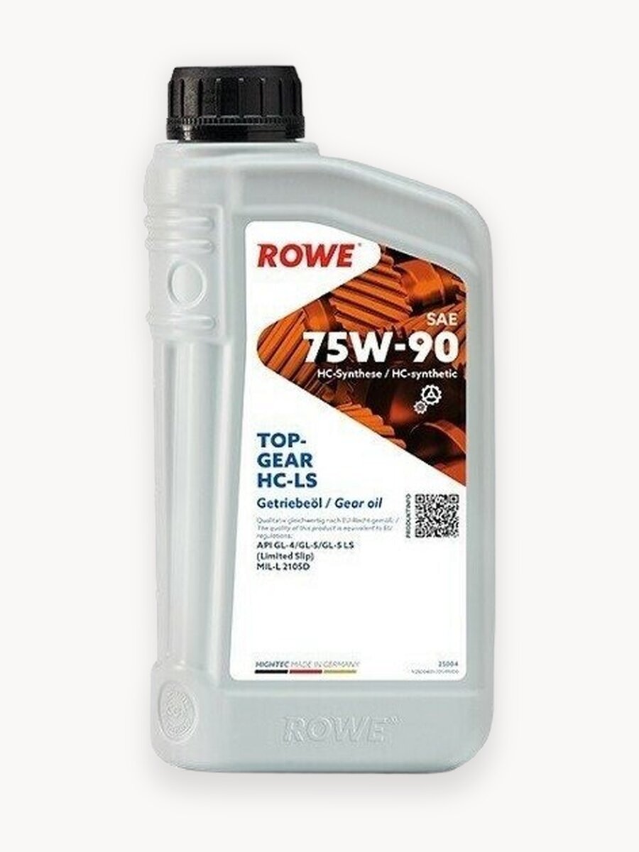 Масло трансмиссионное ROWE HIGHTEC TOPGEAR 75W-90 HC-LS (1 л)
