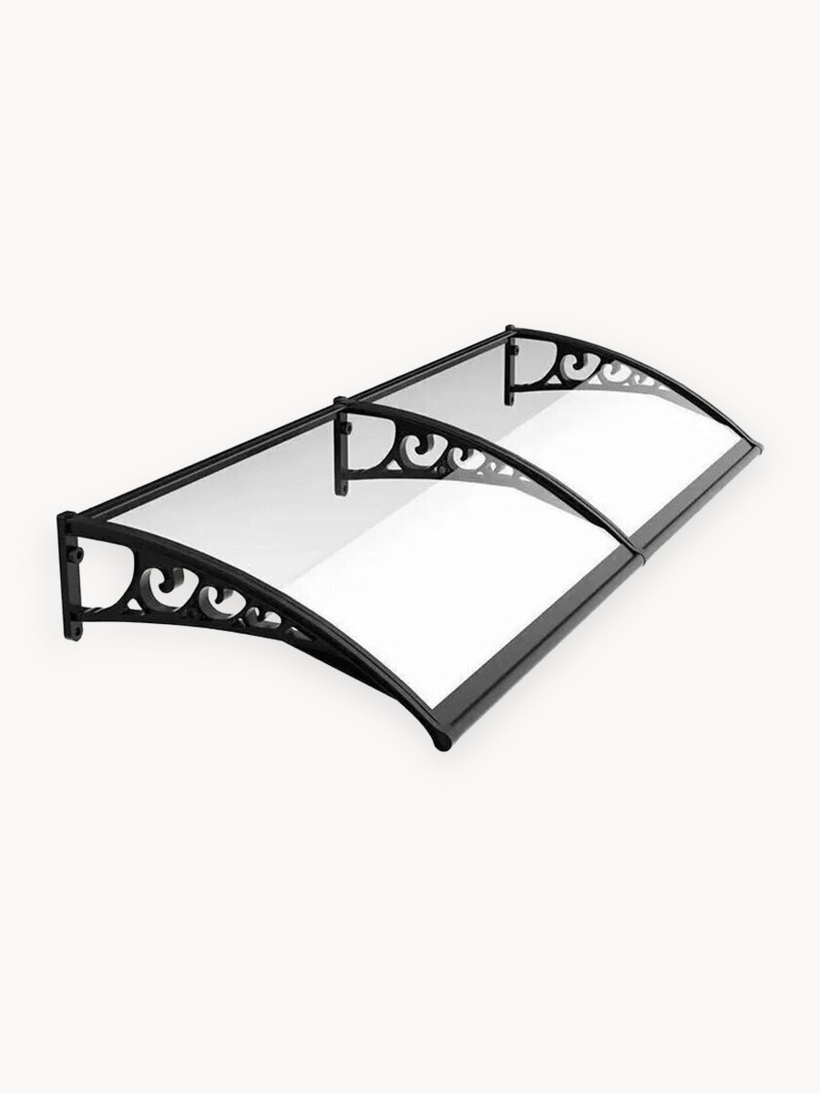 Металлический навес над входной дверью, навес над крыльцом, удлинение 60см