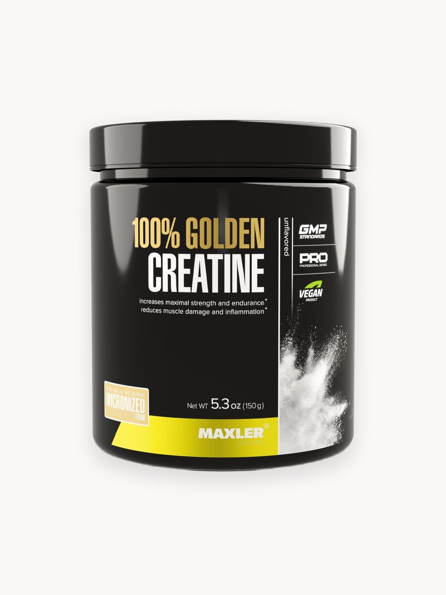 Креатин моногидрат микронизированный Maxler 100% Golden Creatine Micronized, порошок, 150 г