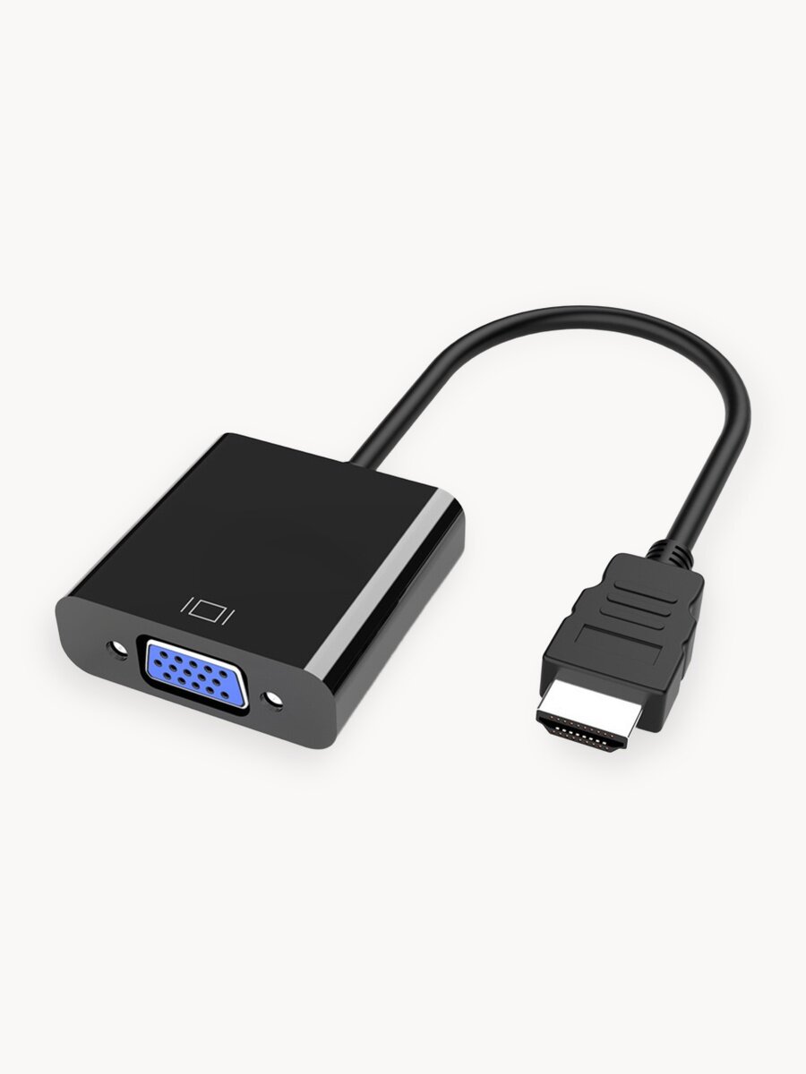 Переходник адаптер HDMI - VGA / кабель для видеокарты, монитора, проектора / конвертер