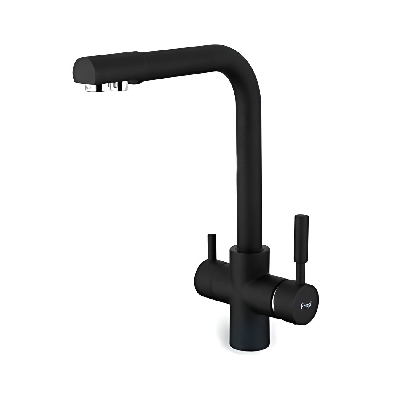Смеситель для кухни со встроенным фильтром (краном) под питьевую воду Frap F4MV35QY2-HF7