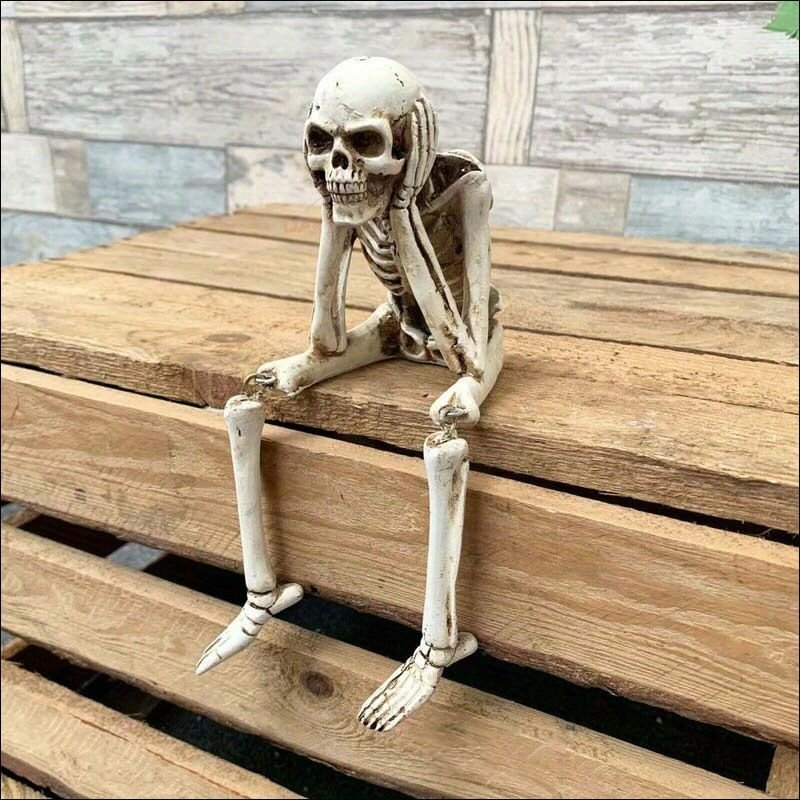 Украшение в виде черепа на Хэллоуин, может быть использовано для украшения дома в гостиной, спальне, офисе, декоративные статуэтки для подарков от друзей