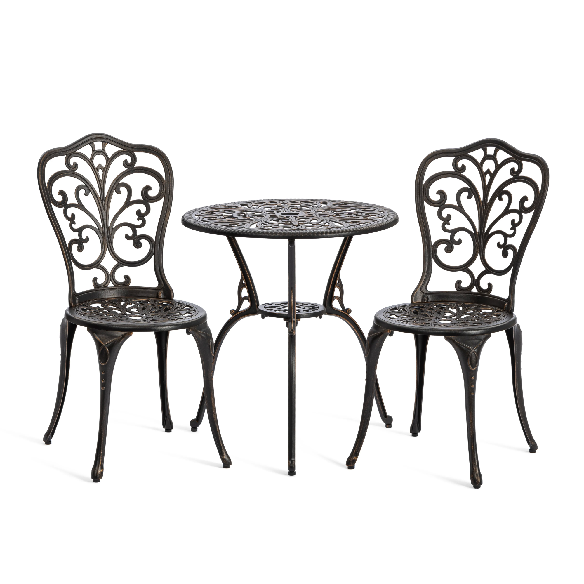 Комплект Secret De Maison Romance Tetchair бронзовый, металл, твердое сиденье, без подлокотников