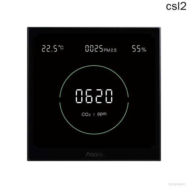 Aqara S1 Панель монитора качества воздуха Всенаправленный воздух CO2 PM2.5 Мониторинг