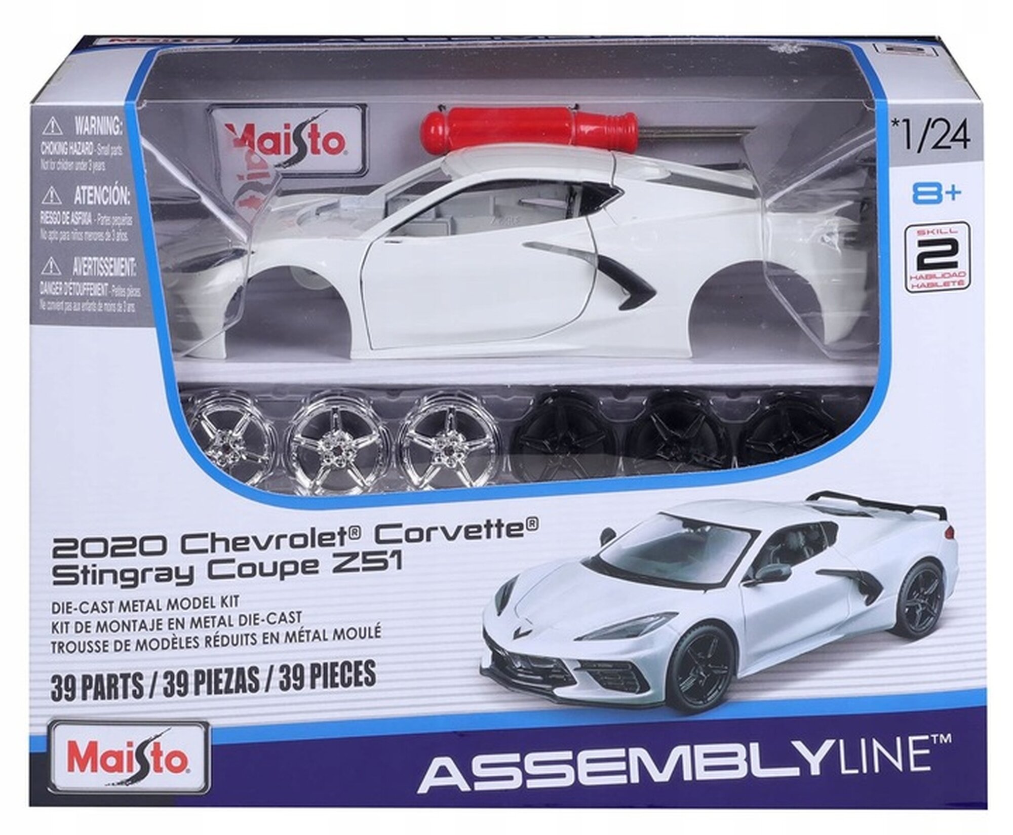 Игрушечный транспорт Maisto- Сборная модель CHEVROLET CORVETTE STINGRAY COUPE,1:24 - 39525