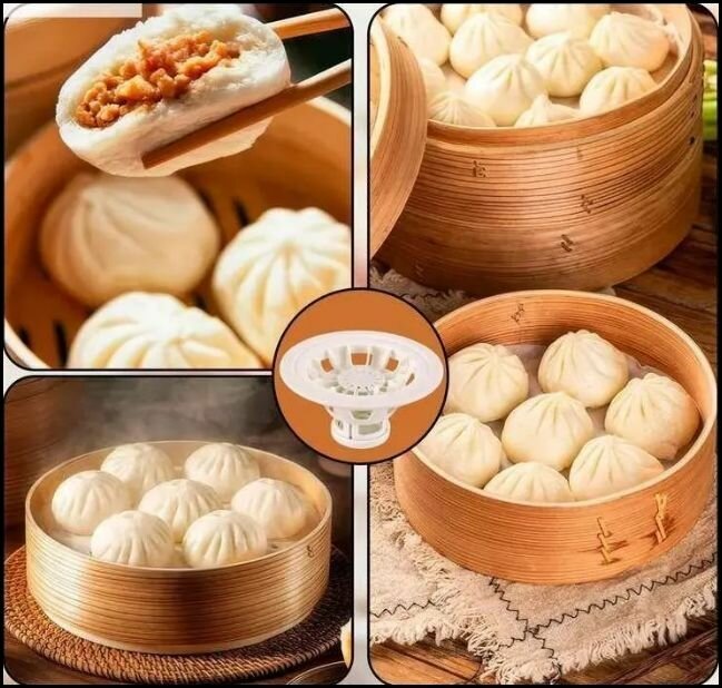 Хинкали Чаша для лепки вручную, белая, 1 шт