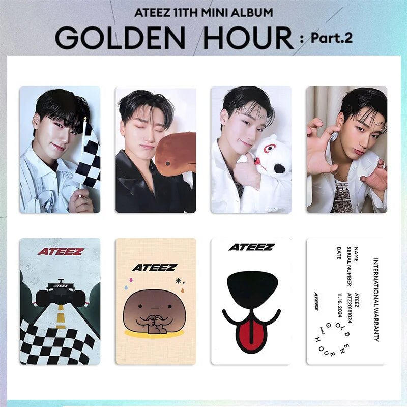 ATEEZ GOLDEN HOUR: Part.2 открытки, Цвет: CH-XK-AT13