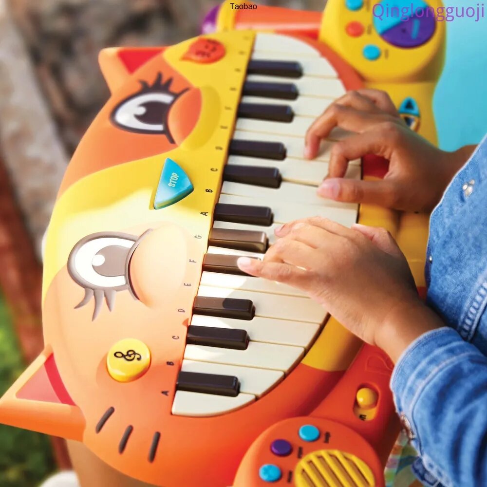 Детское музыкальное пианино B.Toys (Battat) для мальчиков и девочек, пластик и металл