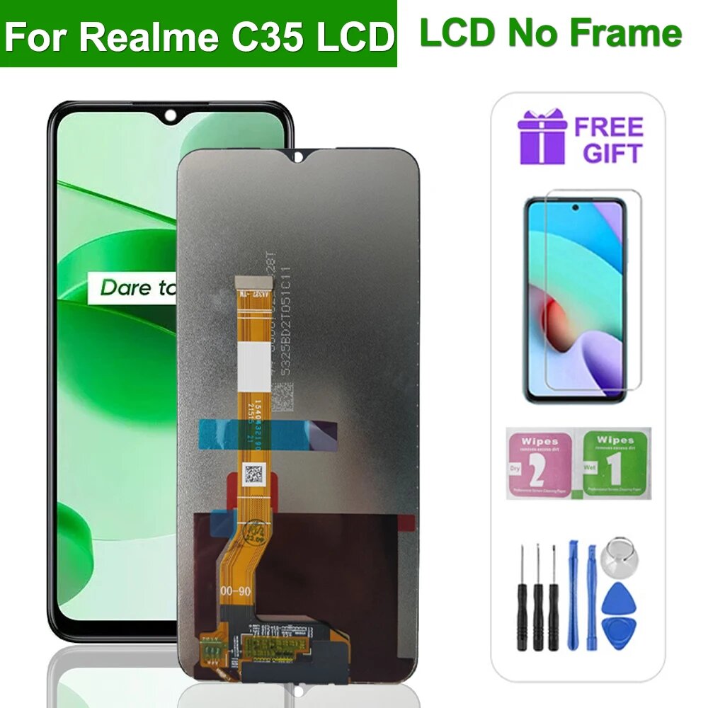 Realme C35 LCD No Frame, 6.6" ЖК-экран