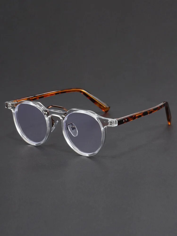 Decakis Ретро круглые очки от синего света +1