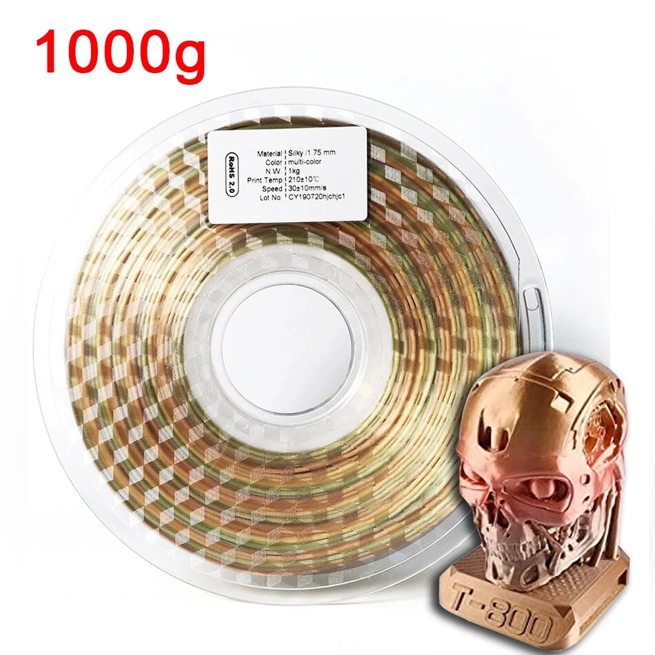 Нить для 3D-печати EasyThreed PLA Rainbow Gold-bronze 1.75 мм, 1 кг