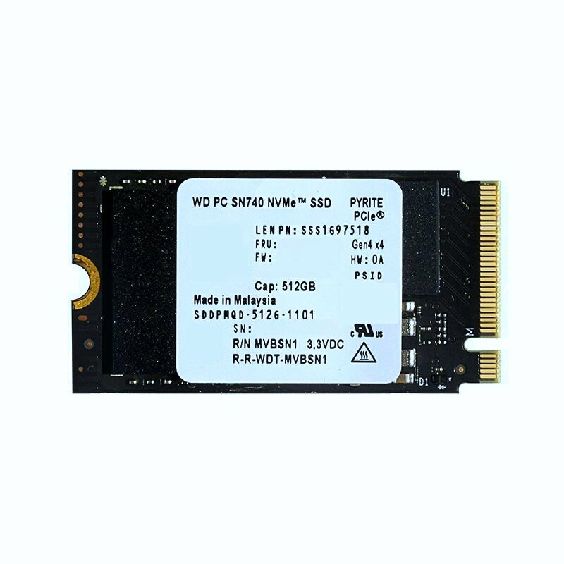 Твердотельный накопитель 512GB M.2 2242 NVMe Western Digital WD PC SN740 SDDPMQD-512G-1101