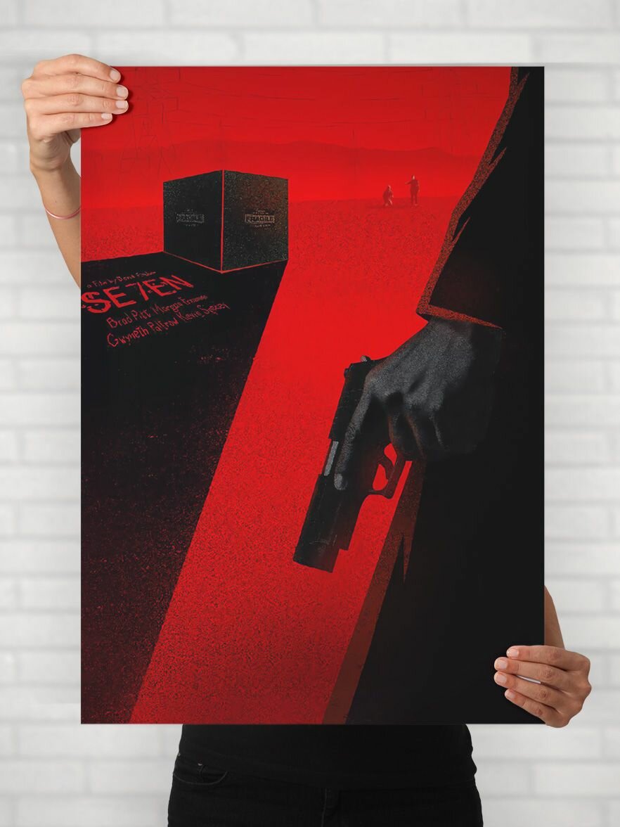Плакат на стену для интерьера Семь (Se7en 6) - Постер по фильму кино формата А1 (60x84 см)