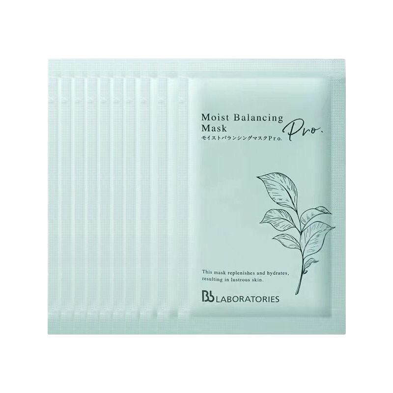 Увлажняющая и разглаживающая тканевая маска для лица унисекс Bb LABORATORIES Moist Balancing Mask Pro, Selaginella Lepidophylla Facial Mask 10 Pcs