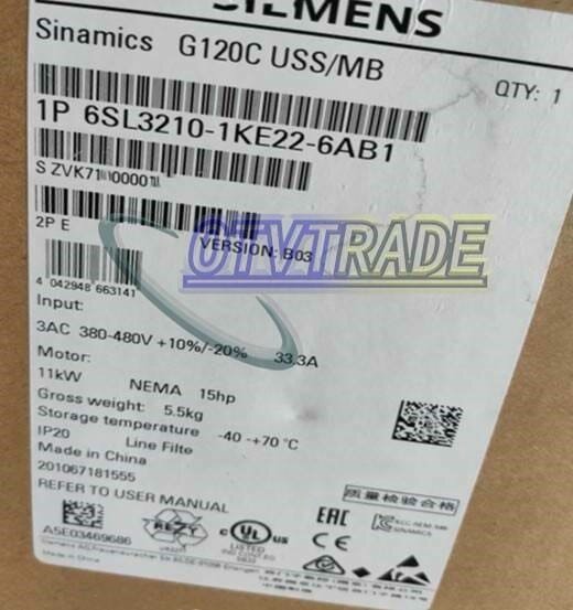 Модуль SIEMENS INVERTER 6SL3210-1KE22-6AB1 6SL3 210-1KE22-6AB1