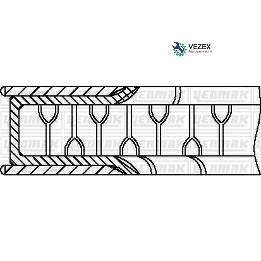 YENMAK 9109313050 кольца поршневые! d77 1.2x1.2x2 +0.50\ Skods Fabia 1.4 BXW 07>