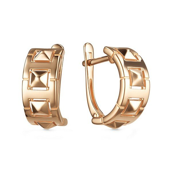 Серьги JEWELIN, красное золото, 585 проба