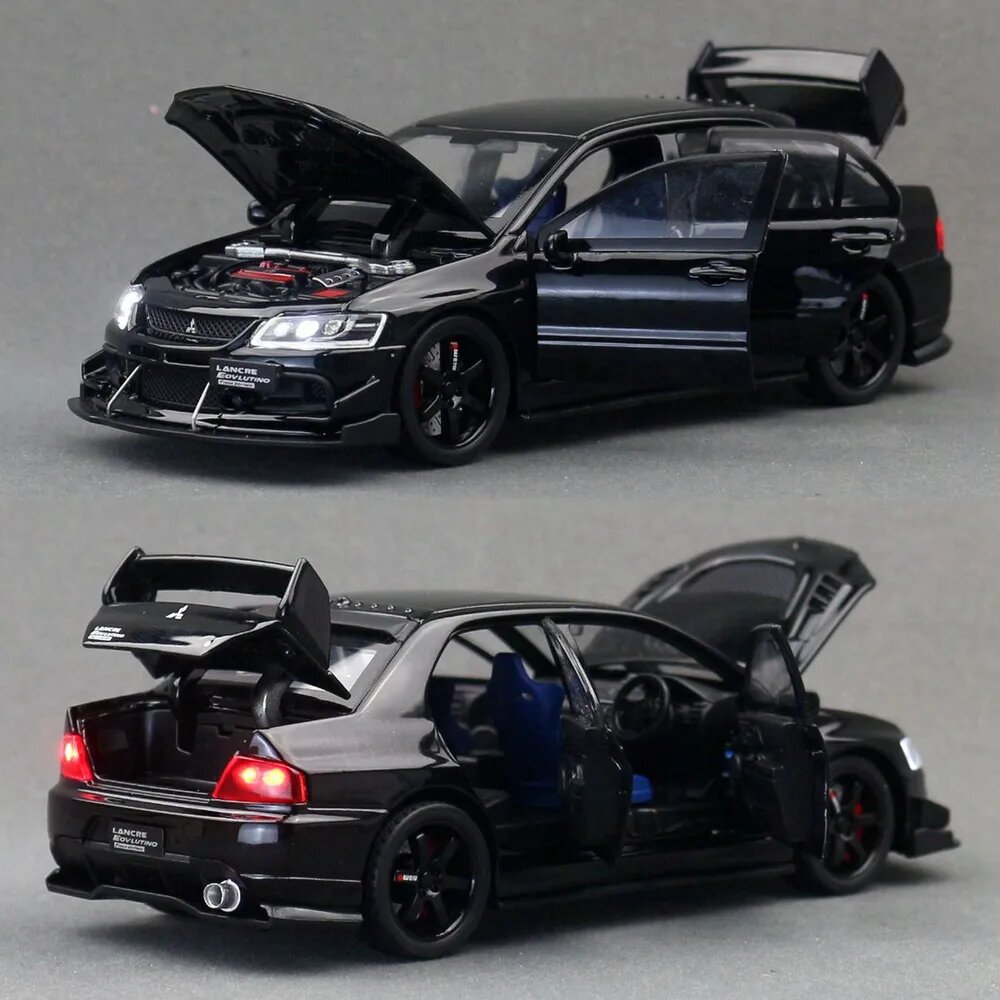 JDM Rally Racing DIECAST CAR 1/32 Коллекционная металлическая машина Mitsubishi Lancer Evolution EVO IX Final Edition