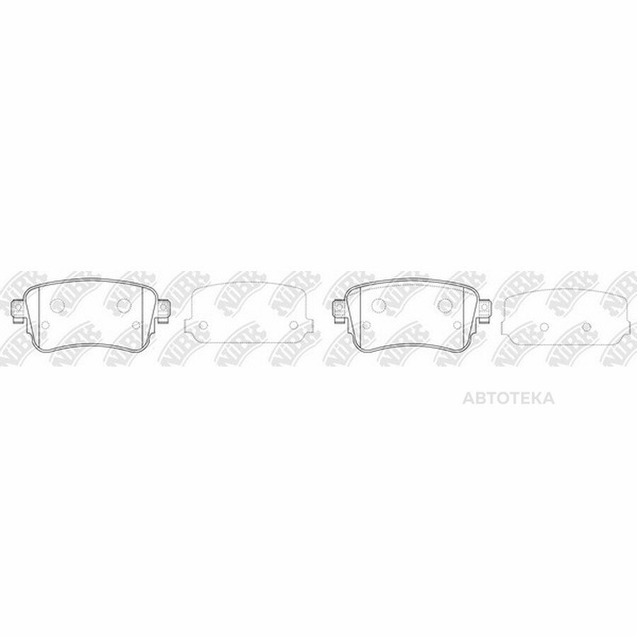Колодки тормозные дисковые NIBK PN0793