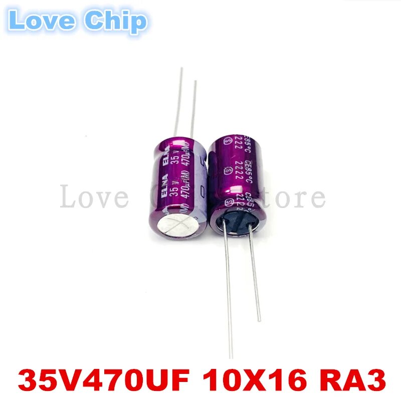 Электролитический аудиоконденсатор ELNA RA3 470UF35V 50Pcs