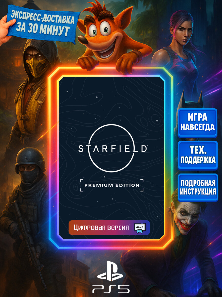 Starfield Prem. Ed. PS5 | Моментальная доставка | Английский язык | Ролевые игры