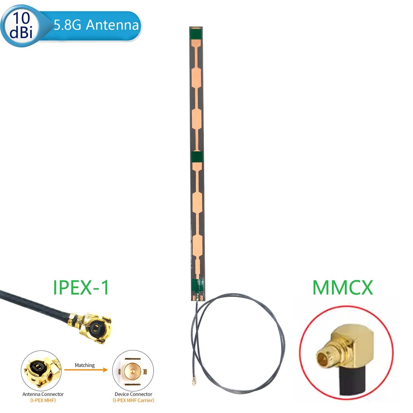 FPV антенна AOSIYANT 10dBi 5.8GHz MMCX
