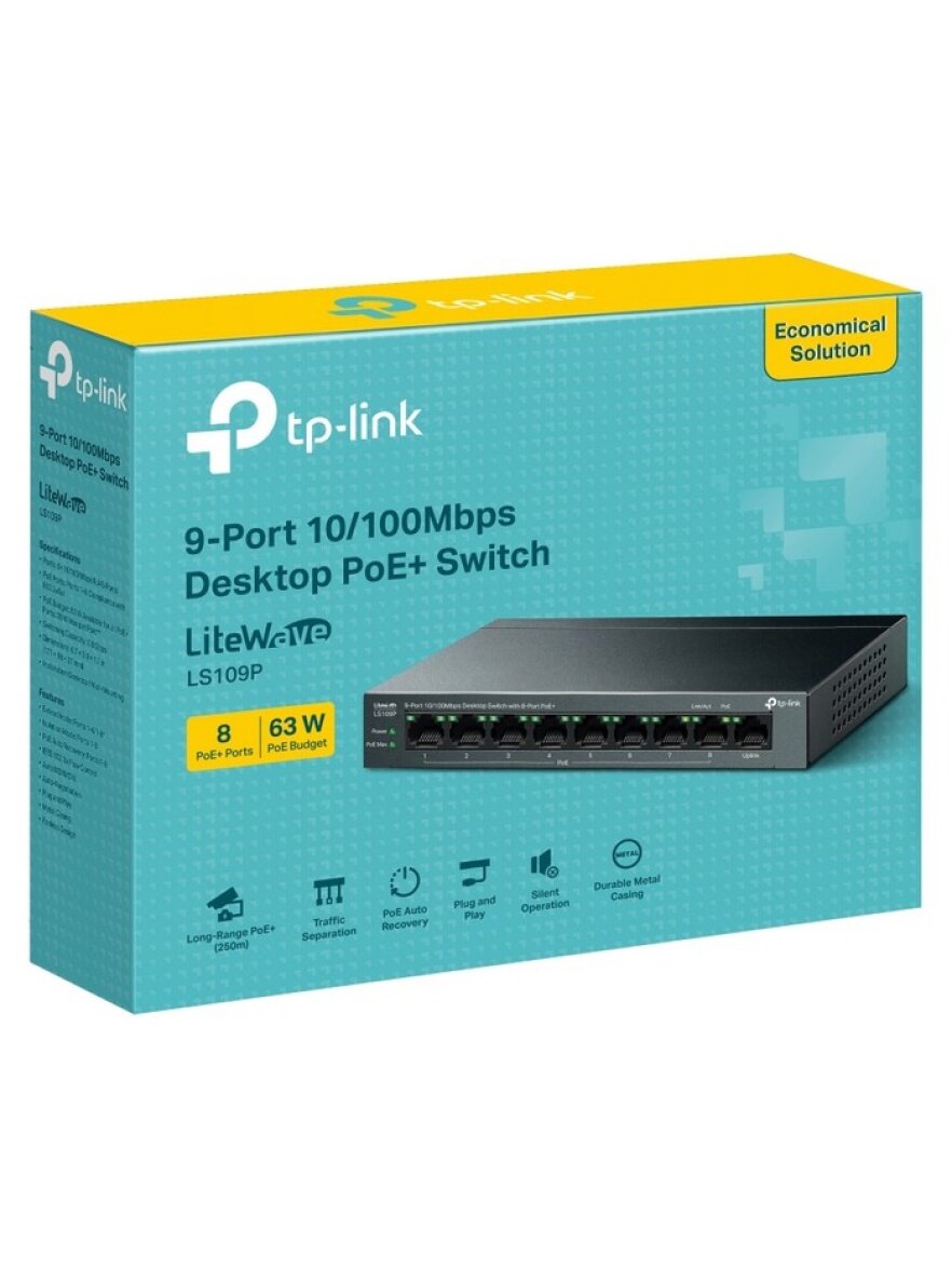Коммутатор Tp-link LS109P — фото 1