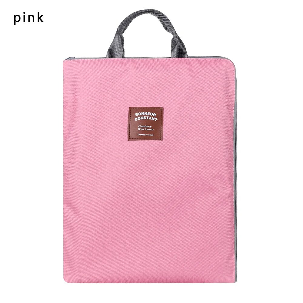 JESJELIU Холщовая папка для документов А4 Розовый, pink