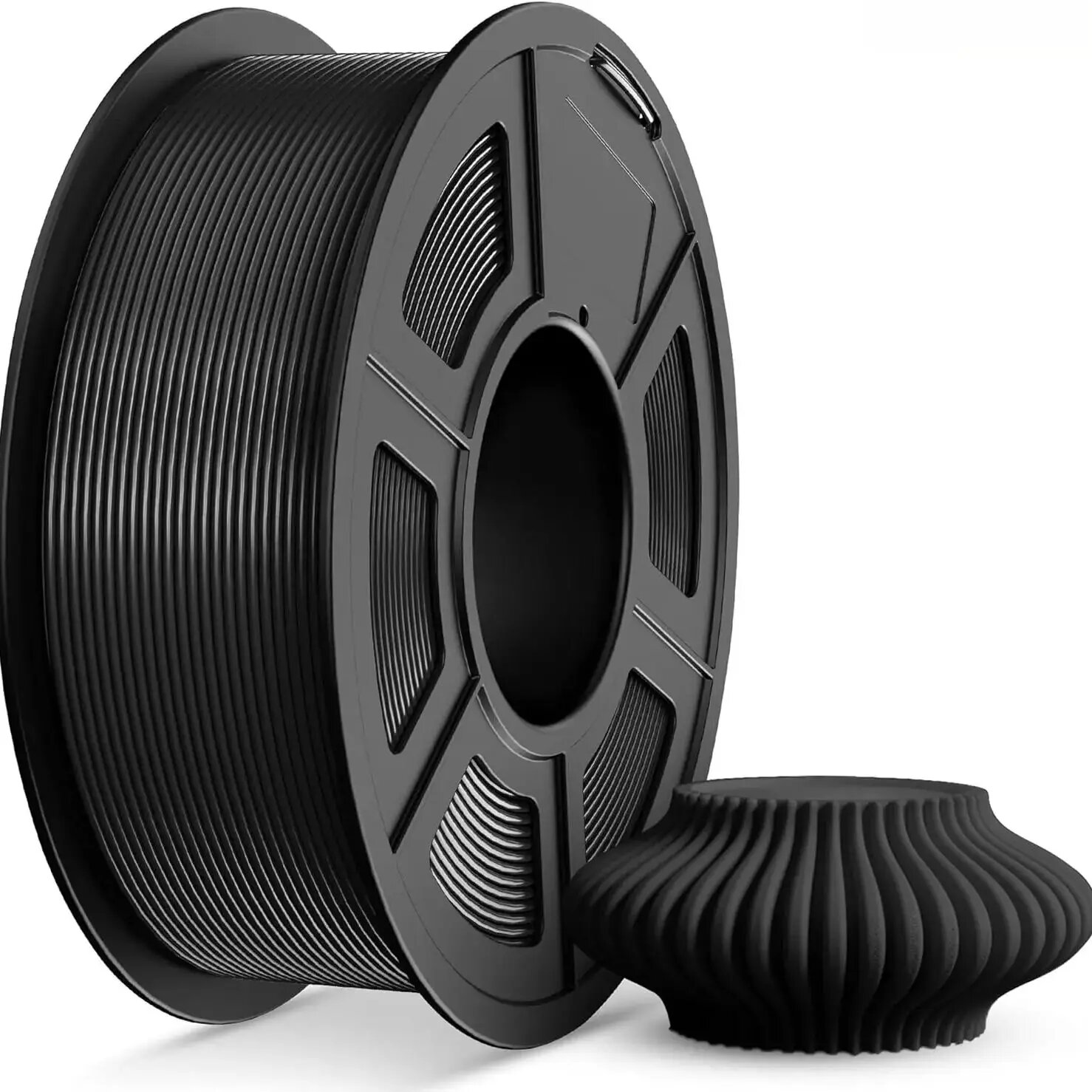 MANLANG Филамент TPU 95A серый 250г 1.75мм Черный, tpu black 250g