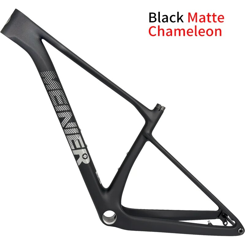 Карбоновая рама MEINIER-Snake для горных велосипедов L Matt, Chameleon Black