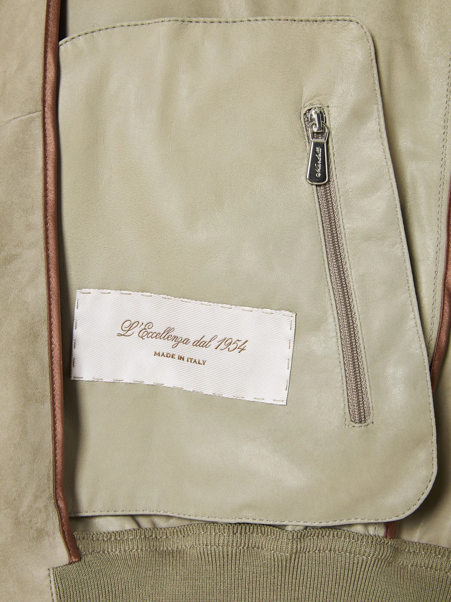 Куртка Enrico Mandelli Suede-finish zip-up jacket, размер 56 — фото 1