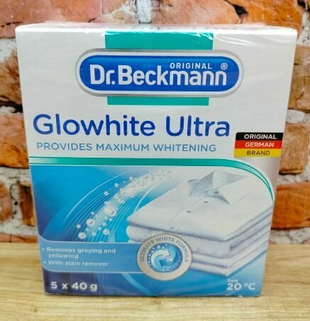 Dr. Beckmann Супер отбеливатель 5 пакетиков по 40 гр в коробке