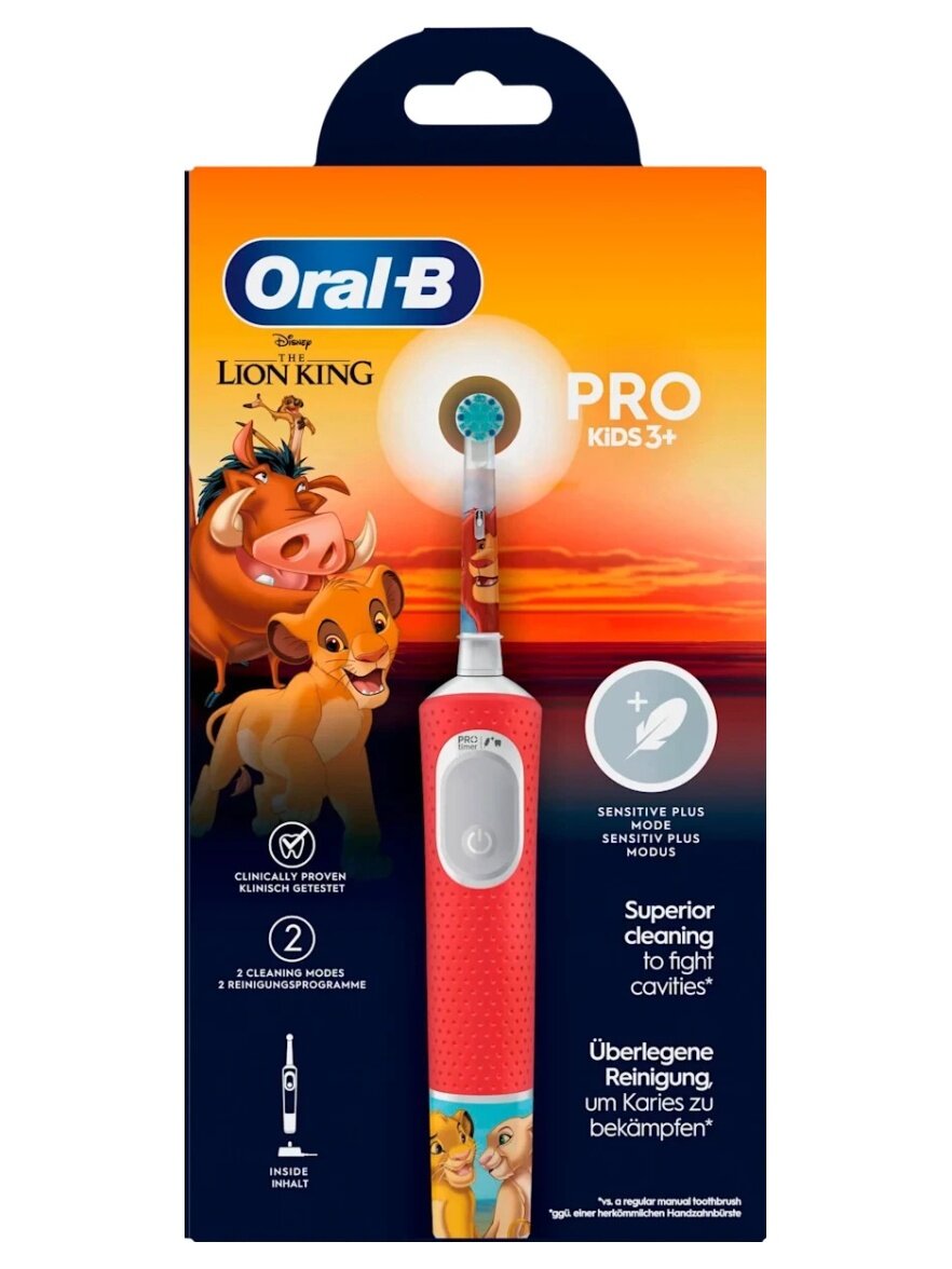 Зубная щётка электрическая Oral-b D103.413.2KX Kids LionKing