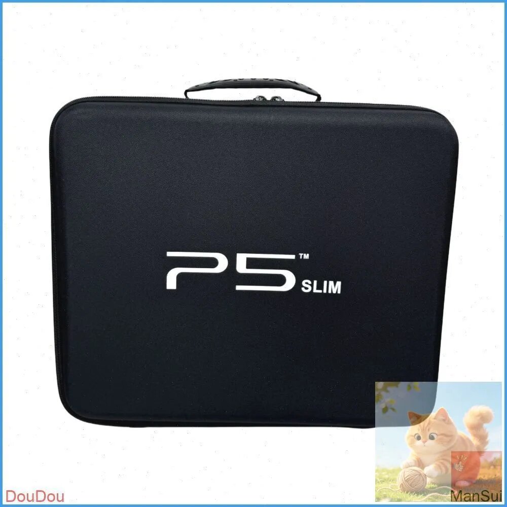 Кейс для консоли Sony Playstation 5 Slim чехол для приставки PS5 slim сумка для геймпадов и аксессуаров ПС5 слим, черная