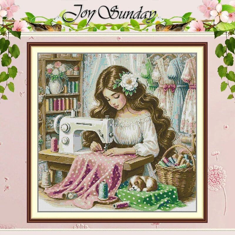 Набор для вышивки крестом Joy Sunday Портрет 11CT 14CT 16CT HD 16CT blank canvas