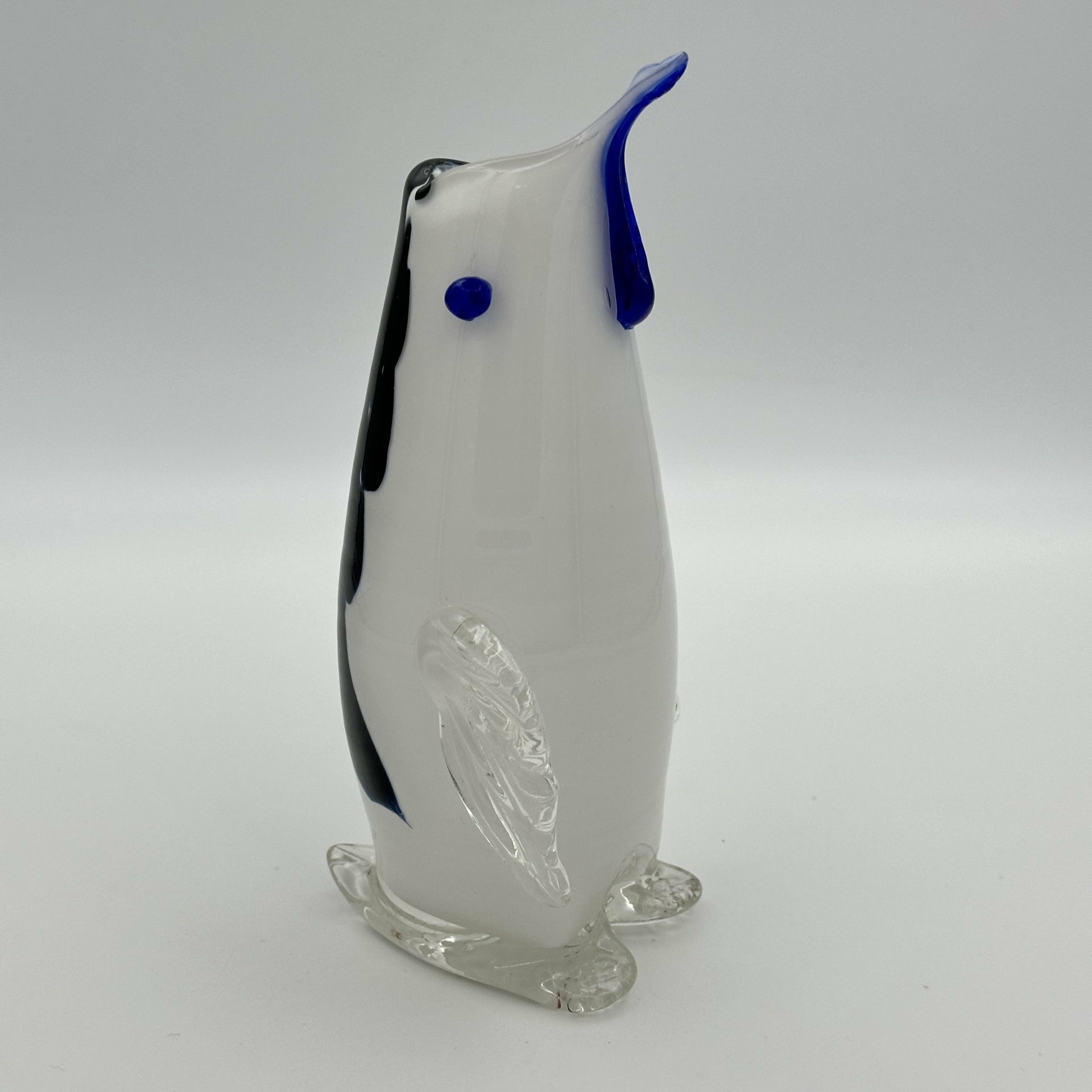 Ваза "Пингвин", стекло, гутная техника, Европа, 1970-1990 гг.