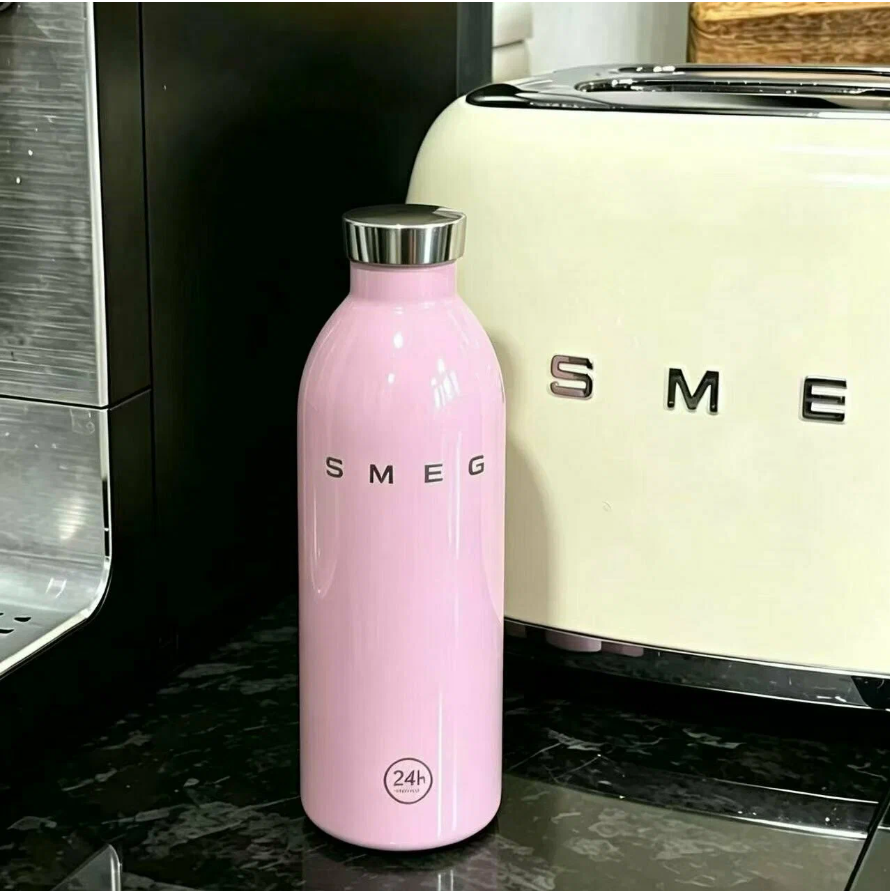 Дорожный термос из нержавеющей стали с совместным брендингом SMEG24bottles.