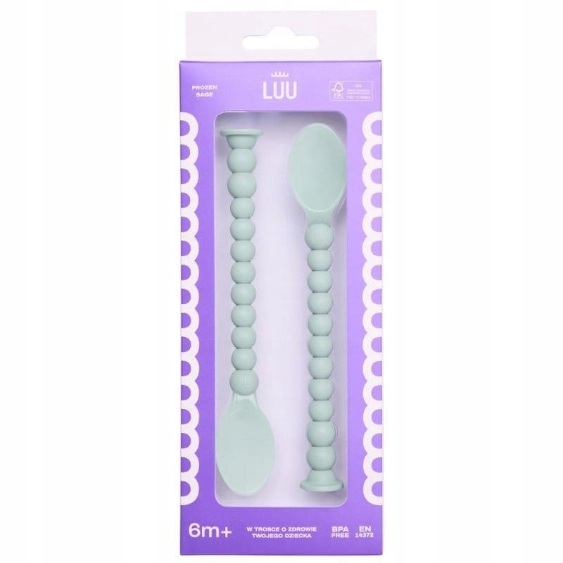 Набор столовых приборов LUU Kids Frozen Sage, зеленый, 2 шт