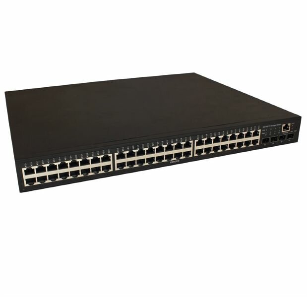 OSNOVO Управляемый L2 PoE коммутатор Gigabit Ethernet на 48 RJ45 PoE + 4*GE SFP, до 30W на порт, суммарно до 800W