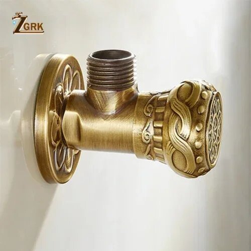 ZGRK Антикварный латунный запорный клапан для унитаза SJF04