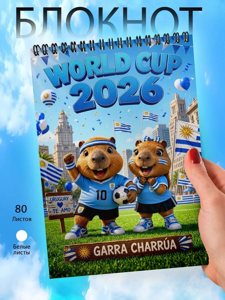 Блокнот А6 - ЧМ 2026 - Уругвай
